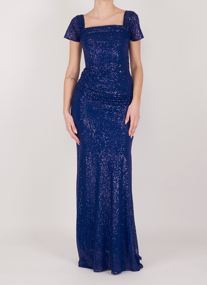 Vestito con paillettes attillato con scollo quadrato - Magazzini Delle ...